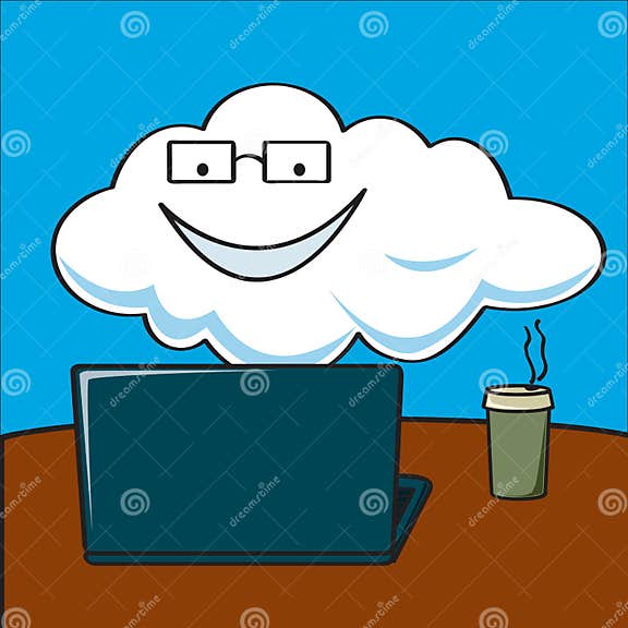 A Cloud Computing stock vector. Illustration of storage - 26594487