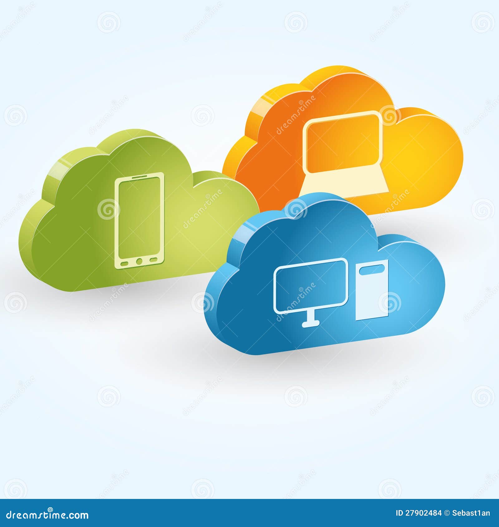Cloud Computing stock vector. Illustration of concept - 27902484