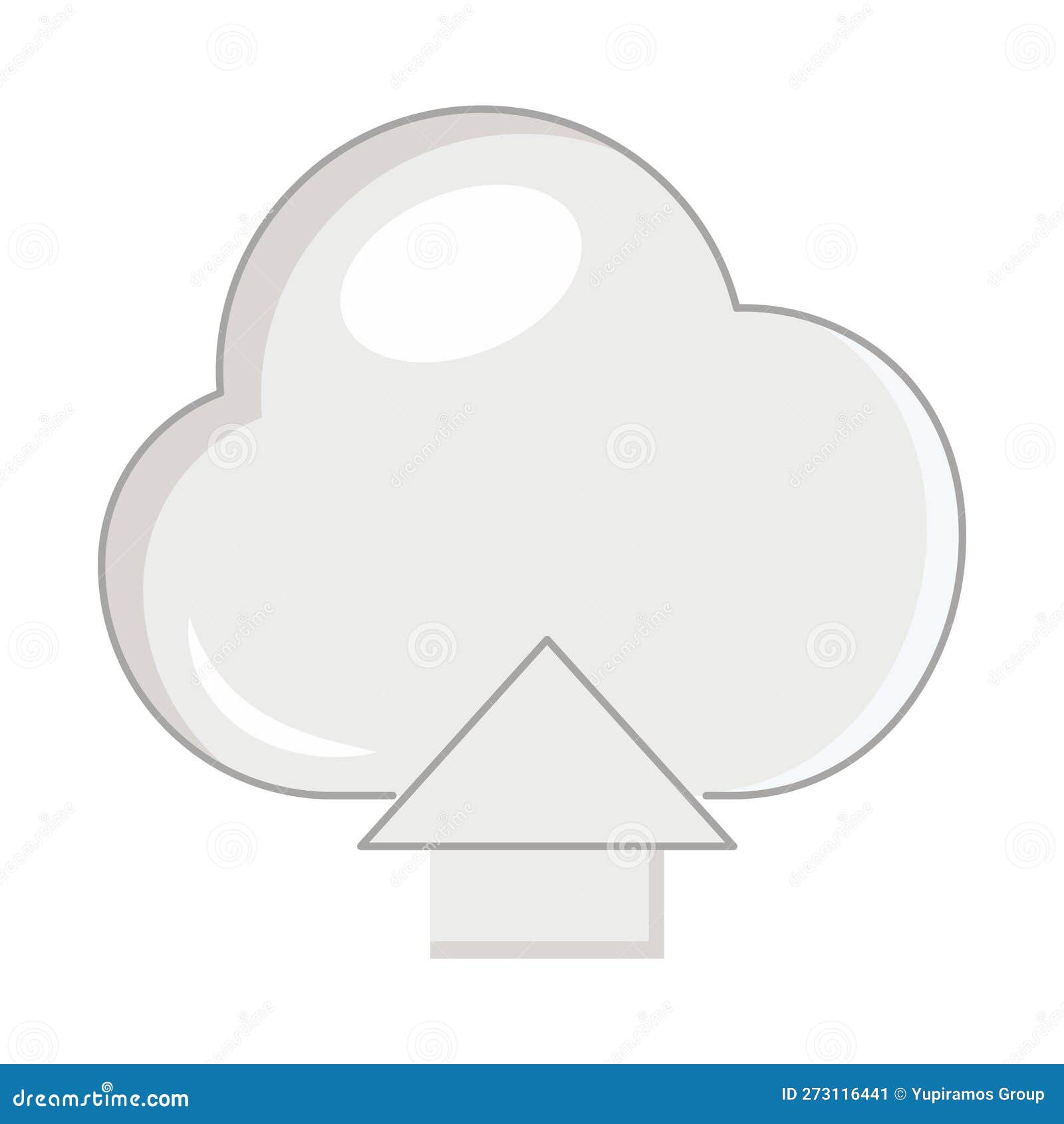 Cloud Computing with Arrow Upload Stock Vector - Illustration of arrow ...