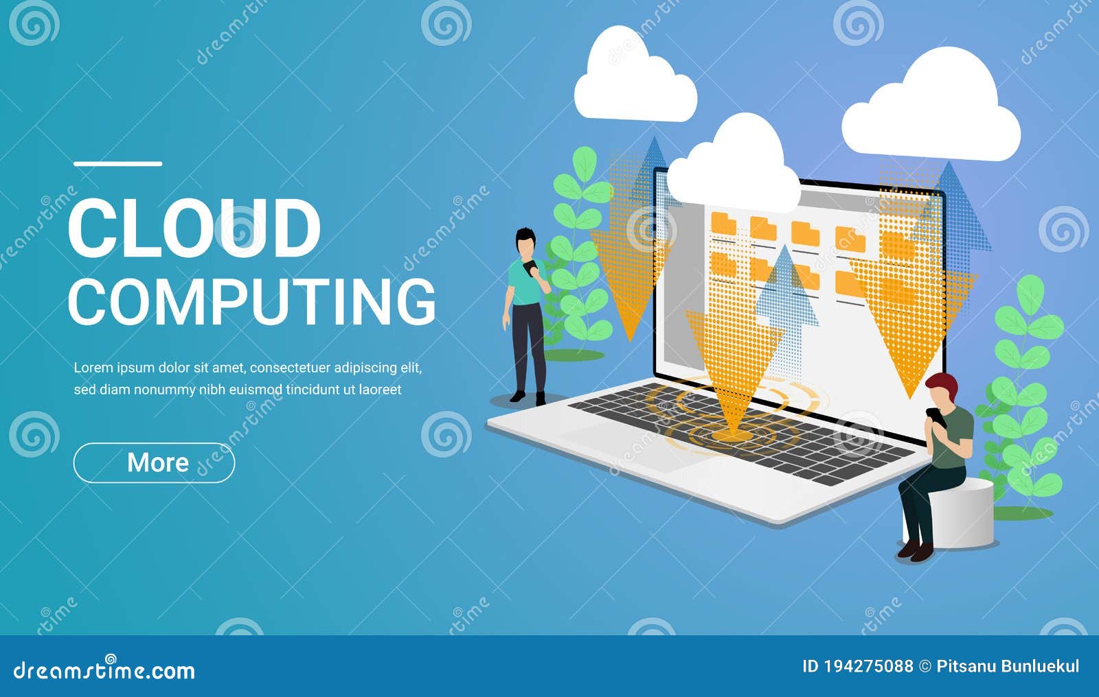 Cloud Computing Banner Template for Website Stock Vector - Illustration ... Cloud Computing Banner Template for Website Stock Vector - Illustration ...
