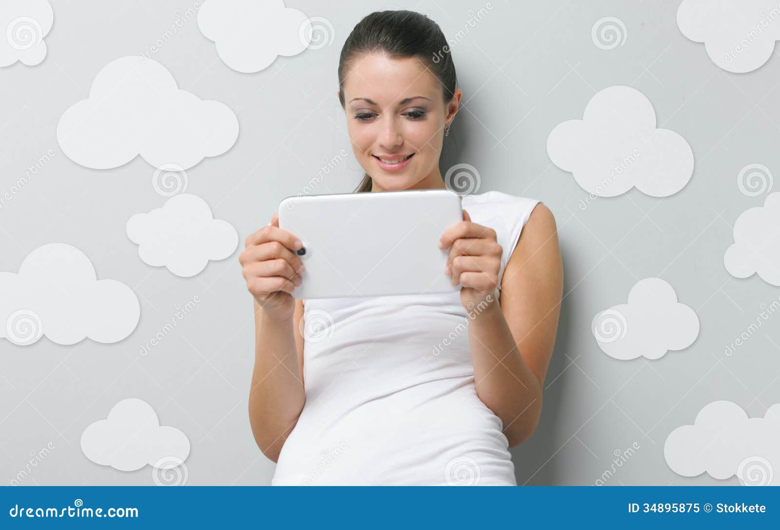 Cloud computing stock image. Image of lifestyles, copy - 34895875