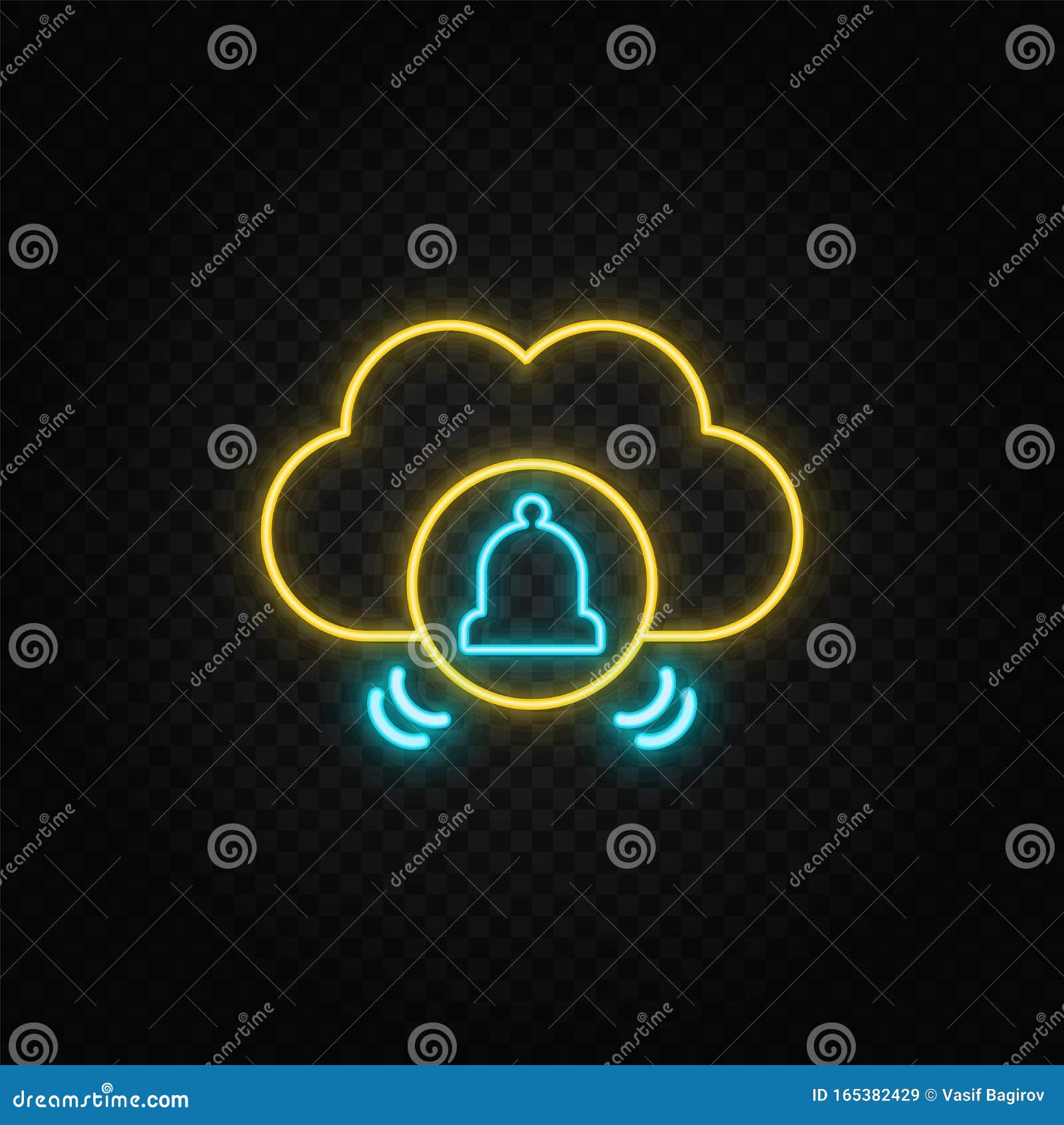 Cloud, Computing, Bells Neon Vector Icon. Blue and Yellow Neon Vector ... Cloud, Computing, Bells Neon Vector Icon. Blue and Yellow Neon Vector ...