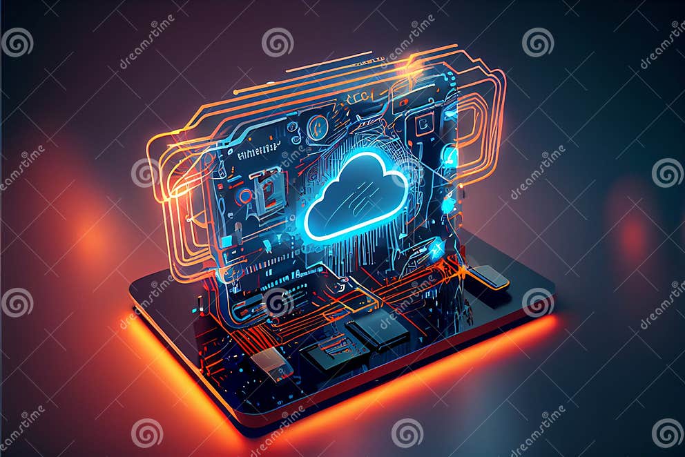 Cloud Computing And Big Data Server Abstract Technology Concept Stock Image Image Of Modern