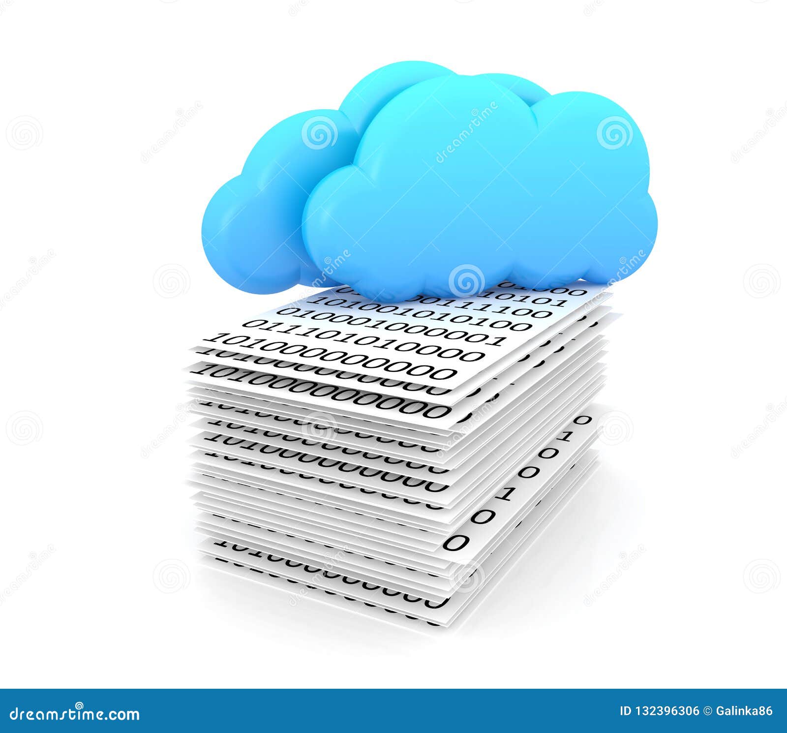 Cloud Computing Binary Code Stock Illustration Illustration Of Fall Internet 132396306 7659