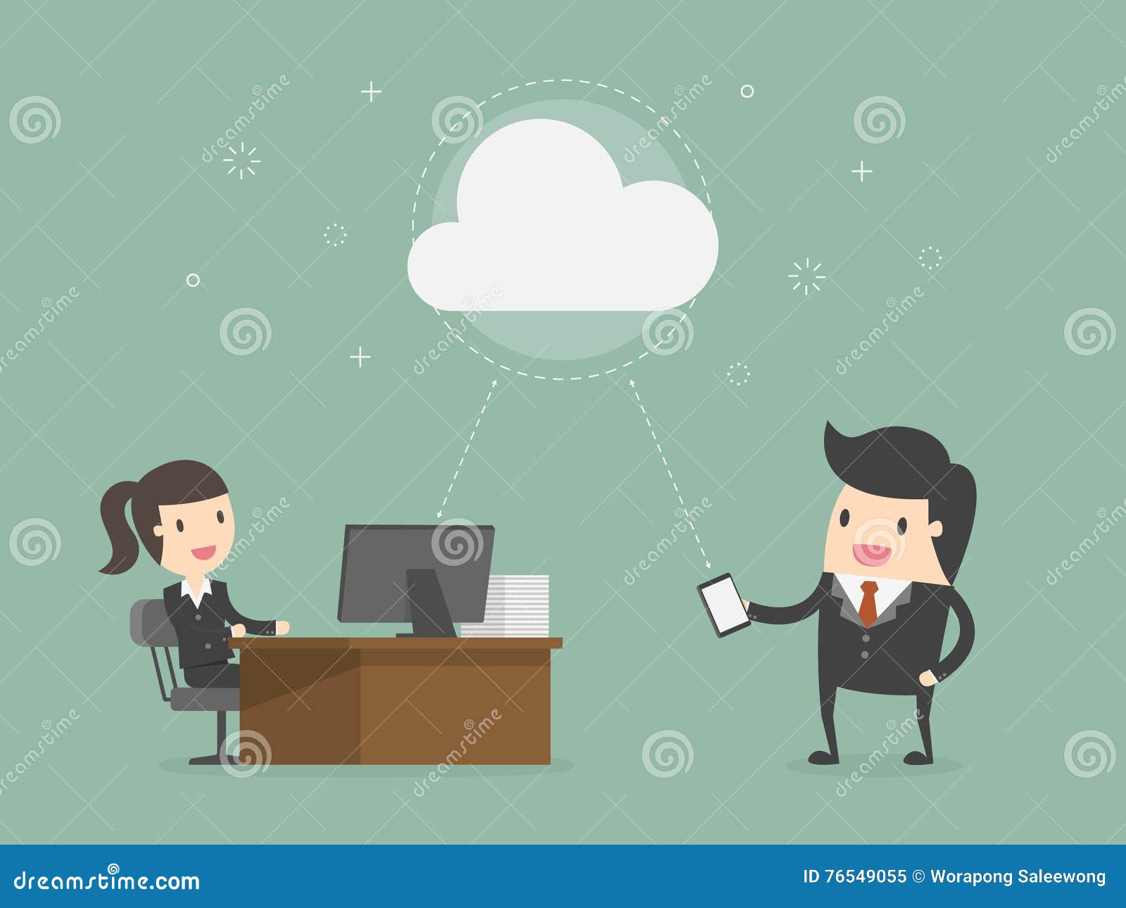 Cloud Computing stock vector. Illustration of conference - 76549055