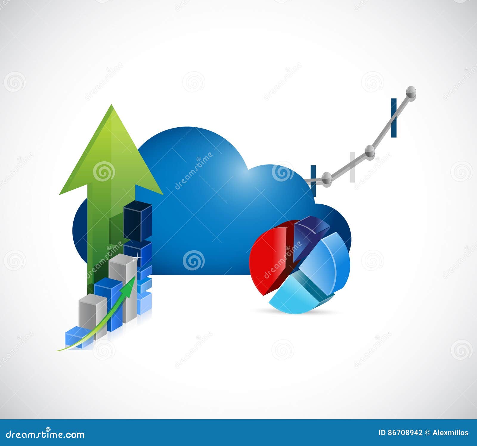 Cloud Computing Business Graphs Concept Stock Illustration ... Cloud Computing Business Graphs Concept Stock Illustration ...