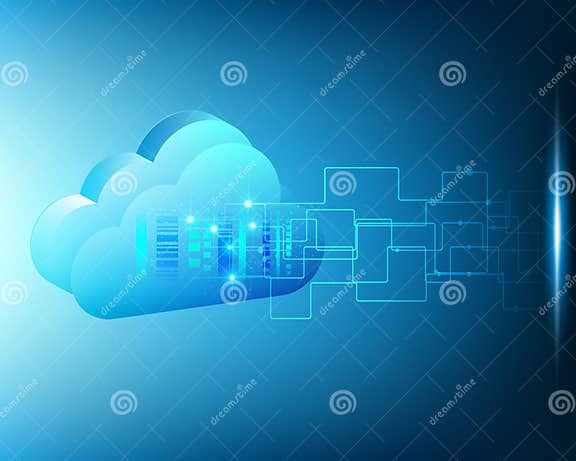 Cloud Computing Business Transaction Data Storage Technology Stock Vector - Illustration of ...