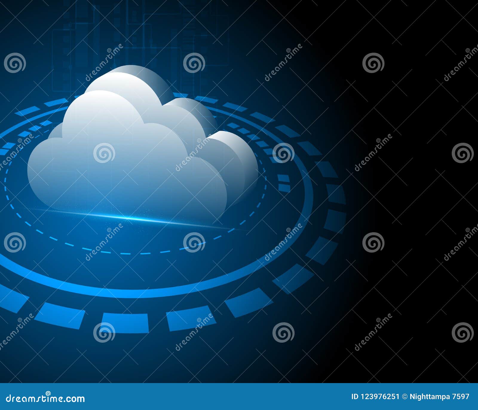 Cloud Computing Business Transaction Data Storage Technology Stock Vector - Illustration of ...