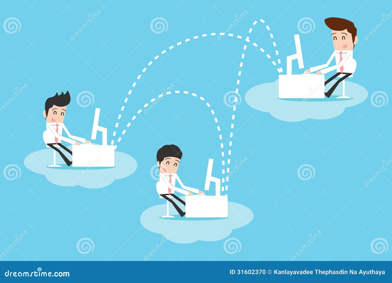 Cloud computing stock vector. Illustration of communication - 31602370