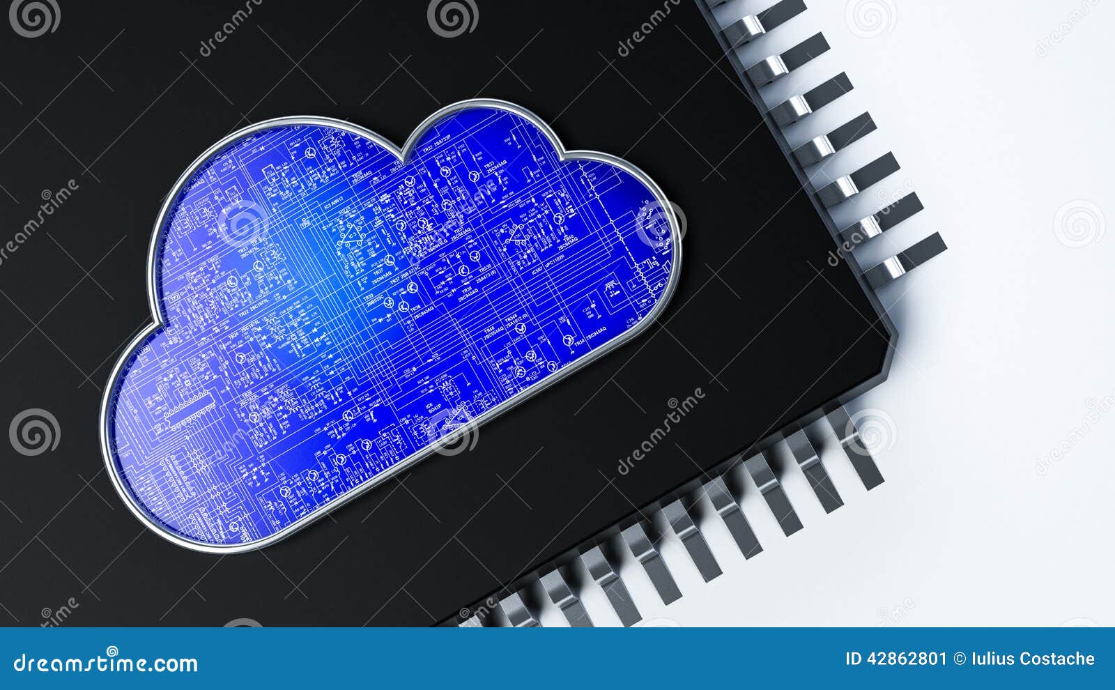Cloud computing stock illustration. Illustration of icon - 42862801
