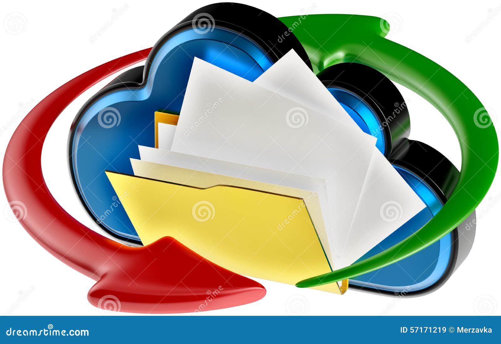 Documents Circulation Logo Design Template Vector Illustration ...