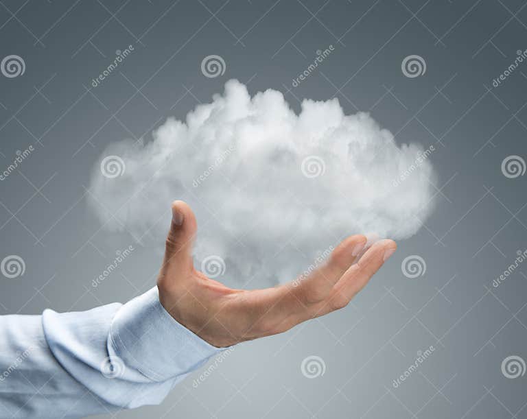 Cloud computing concept stock image. Image of hand, businessman - 29987189