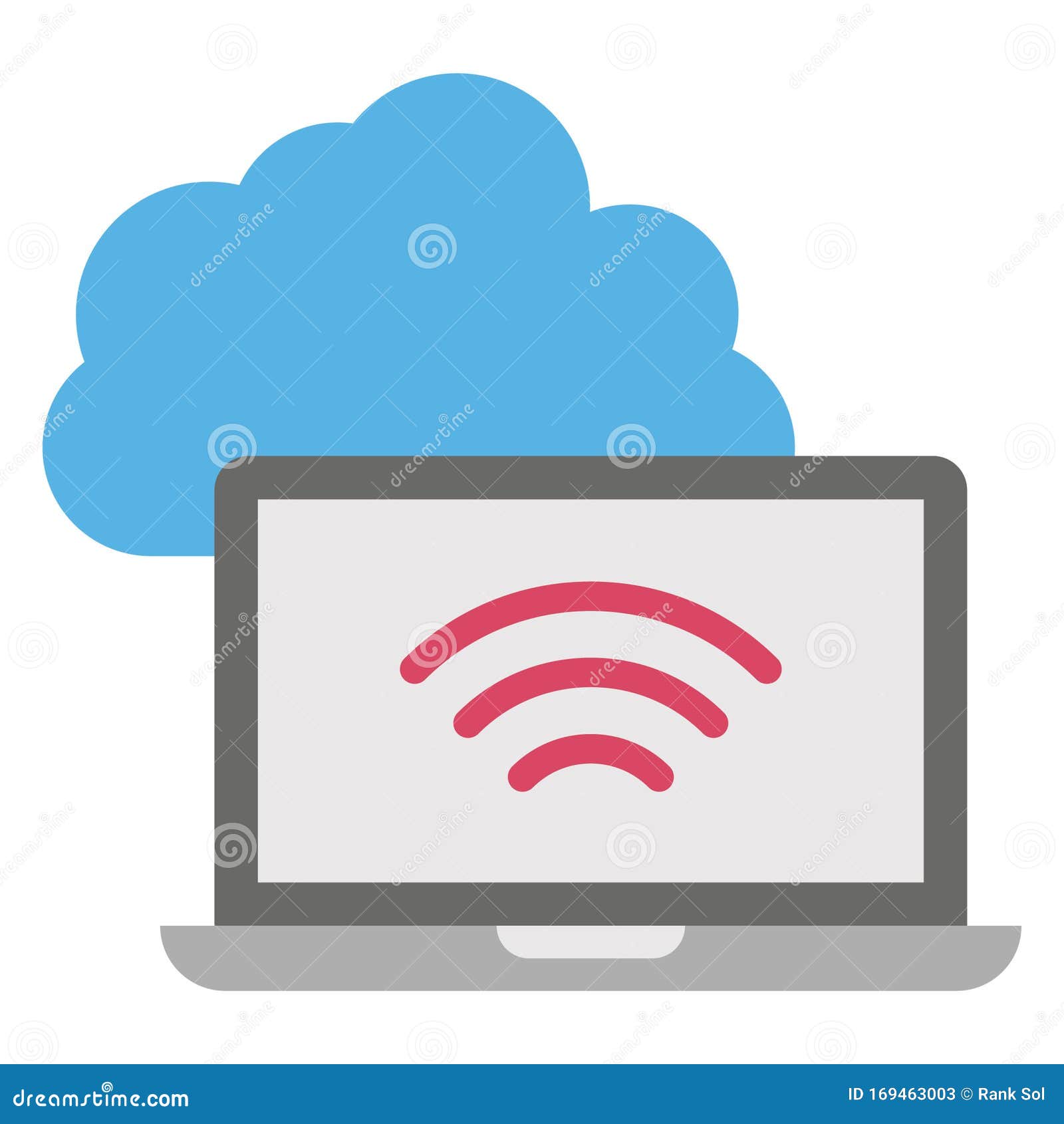 Cloud Computing, Cloud Connection Color Vector Icon Which Can Easily ...