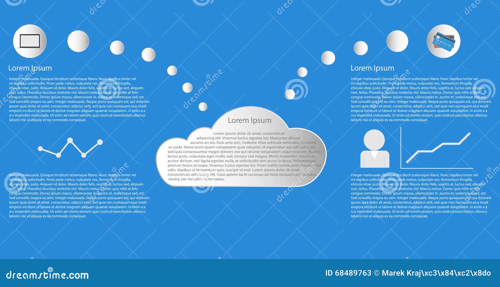 Cloud Computing, Cloud Data Storage Concept, Infographic Stock Vector ...