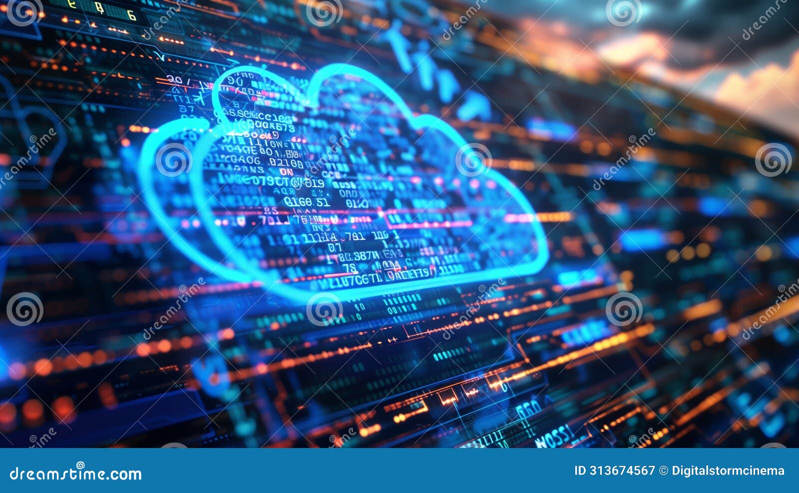 Cloud Computing Code on a Computer Screen, Developing Ecommerce ... Cloud Computing Code on a Computer Screen, Developing Ecommerce ...