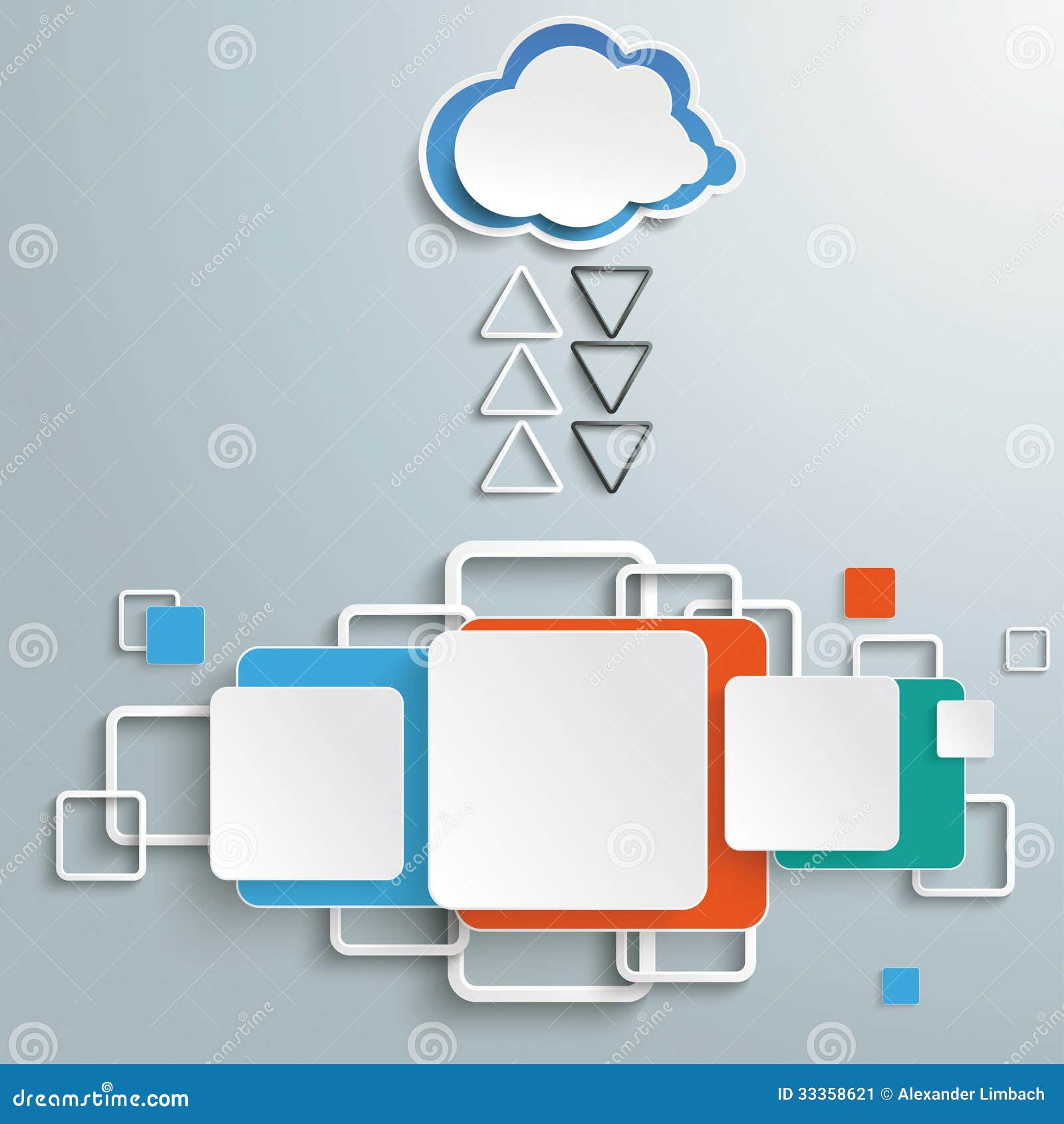 Cloud Computing Communication Stock Vector - Illustration of streaming ...