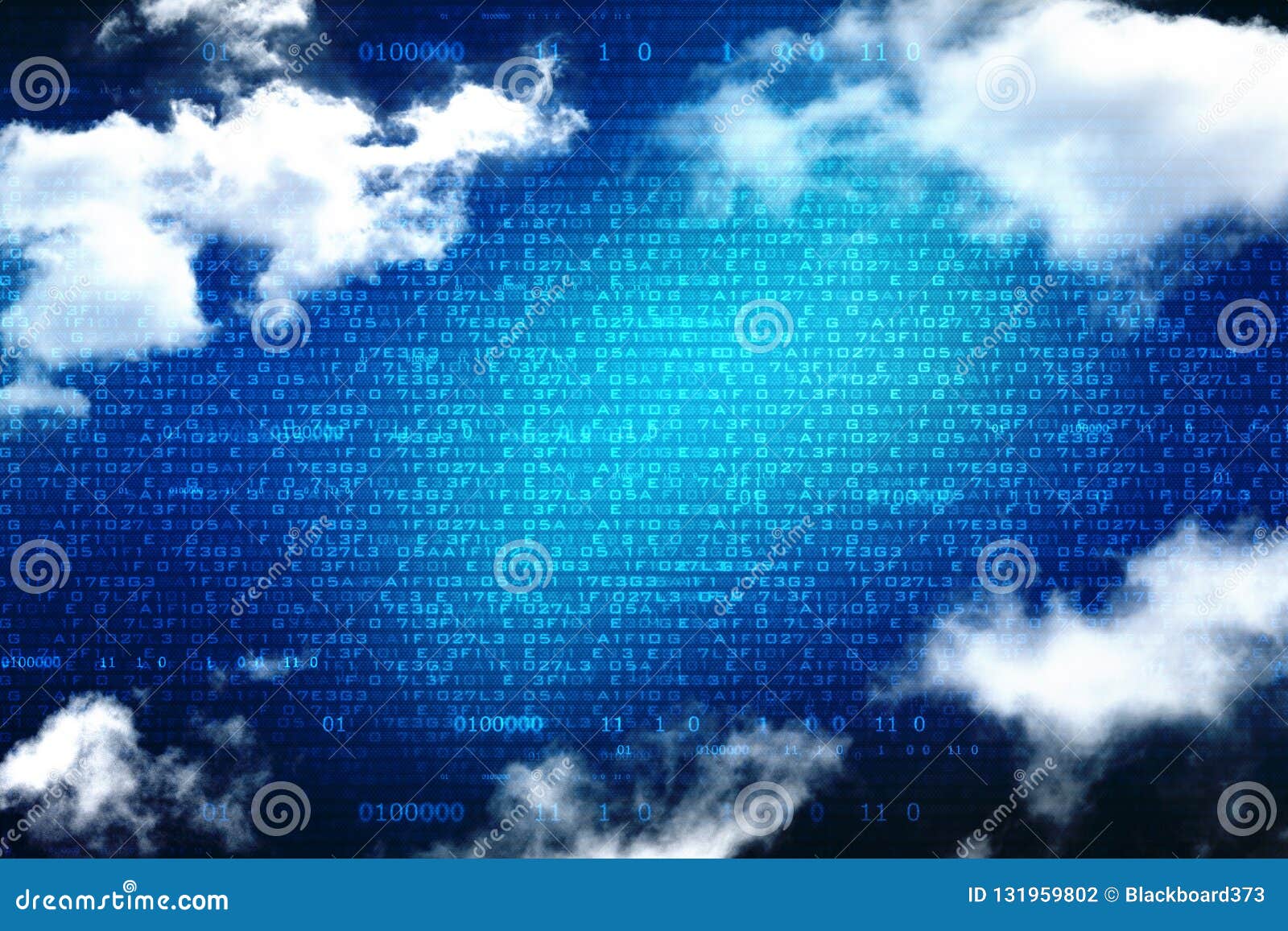Cloud Computing Concept Background, Digital Illustration of Cloud ... Cloud Computing Concept Background, Digital Illustration of Cloud ...