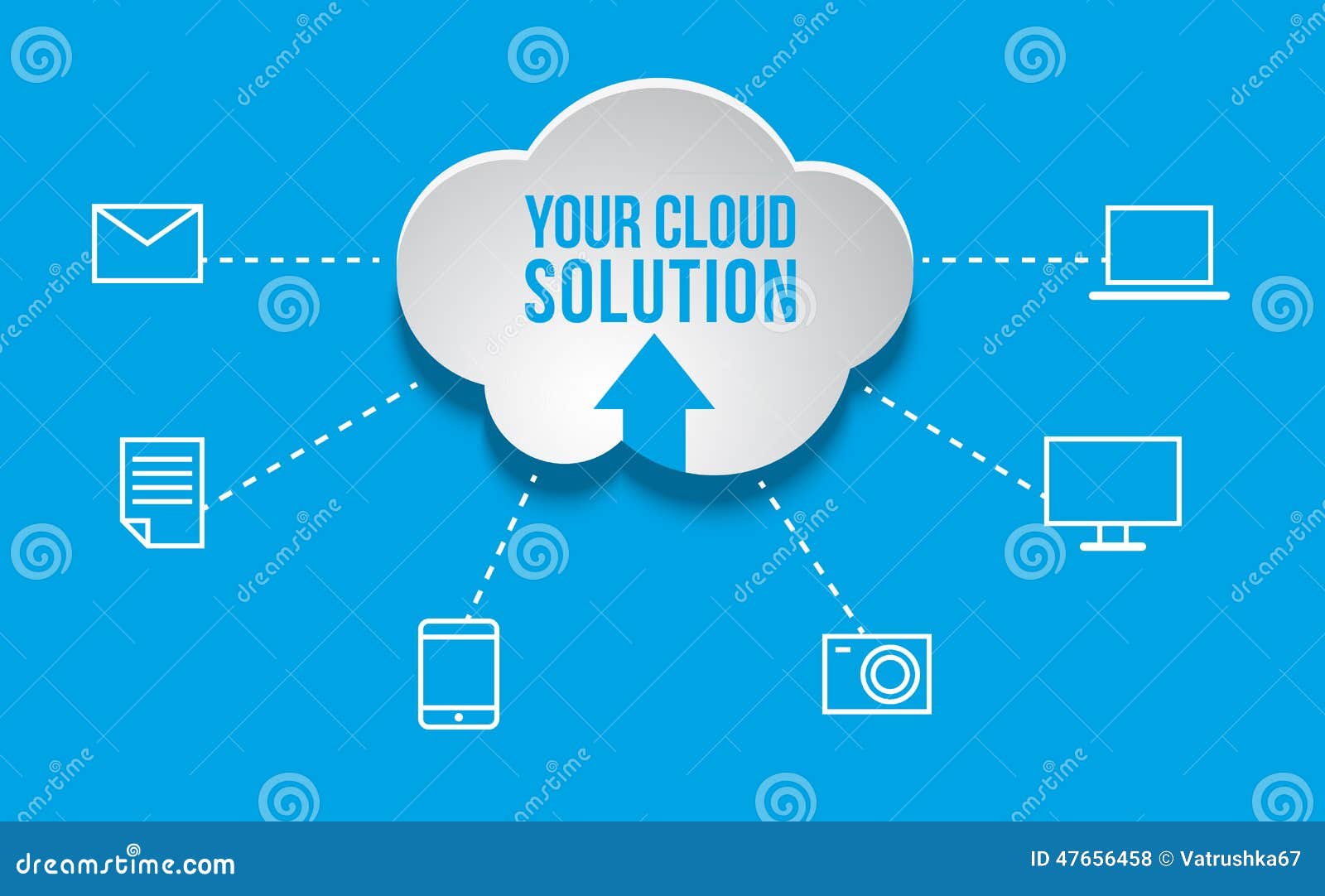 Cloud Computing Concept Background Stock Vector - Illustration of client, concept: 47656458
