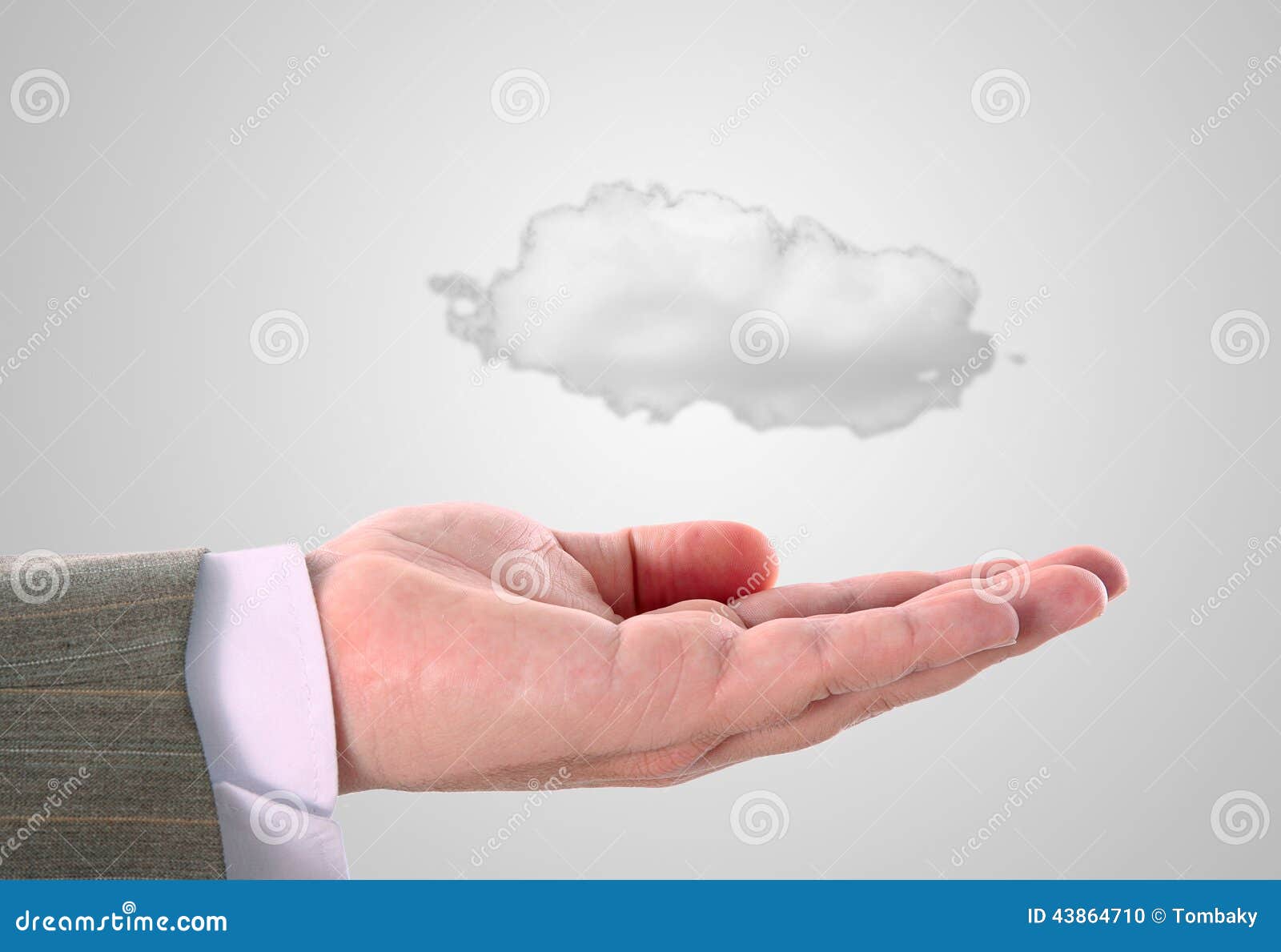 Cloud computing concept stock photo. Image of hand, access - 43864710