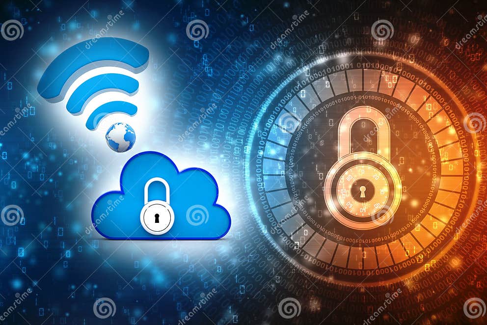 Cloud Computing Concept, Cloud Computing Devices. 3d Render Stock ...