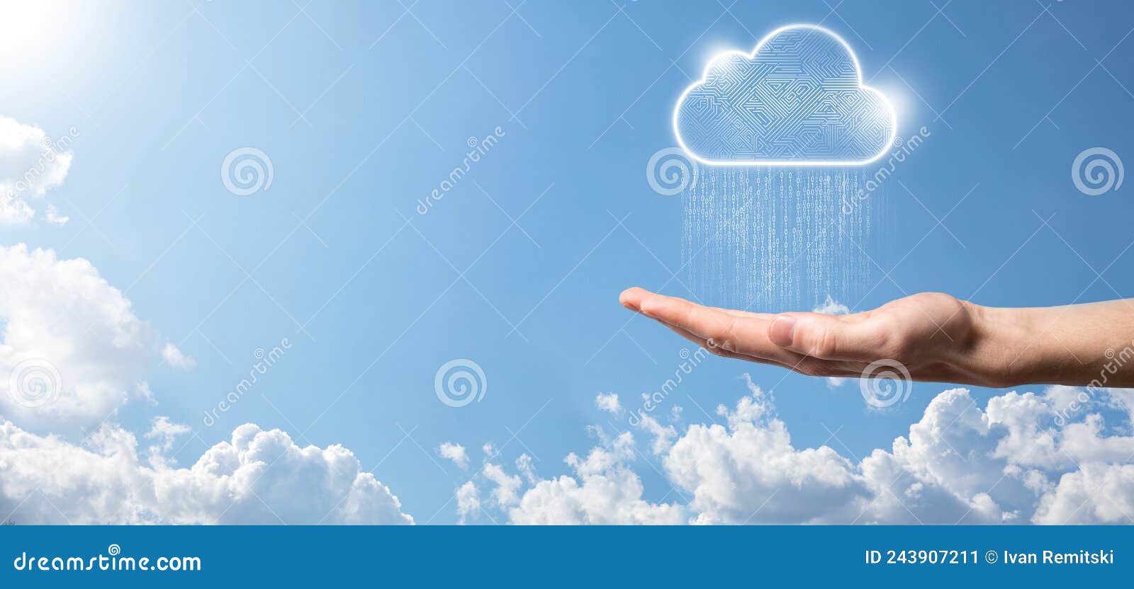 Cloud Computing Concept,cloud for Transfer Data.Cloud Computing, Big Data Center, Future ...