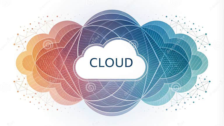 Cloud Computing Concept with Colorful Overlapping Spheres and Network ...