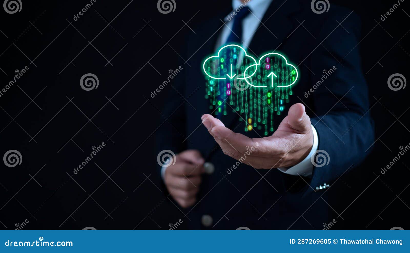Cloud Computing Concept, Connect Communication Equipment Information ...