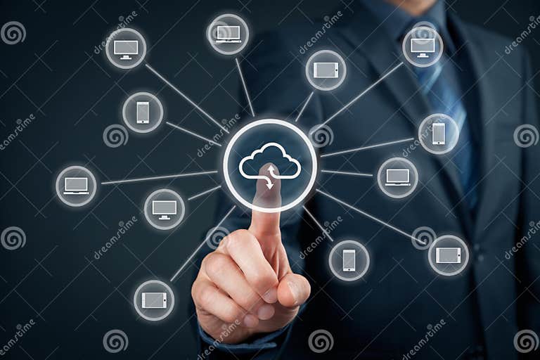 Cloud computing stock photo. Image of connection, device - 58203742