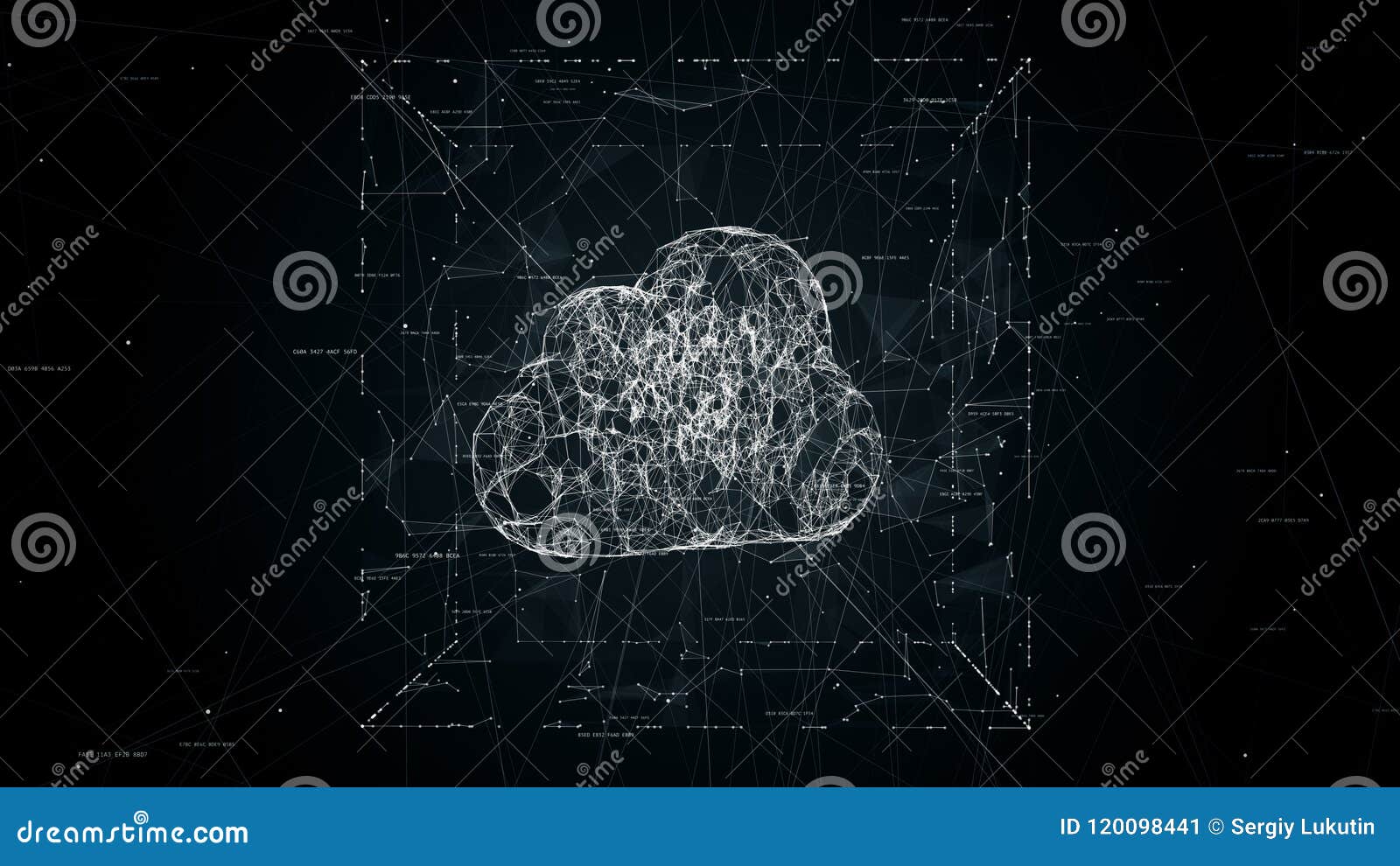Cloud Computing Concept Illustration Stock Illustration - Illustration of media, application ...