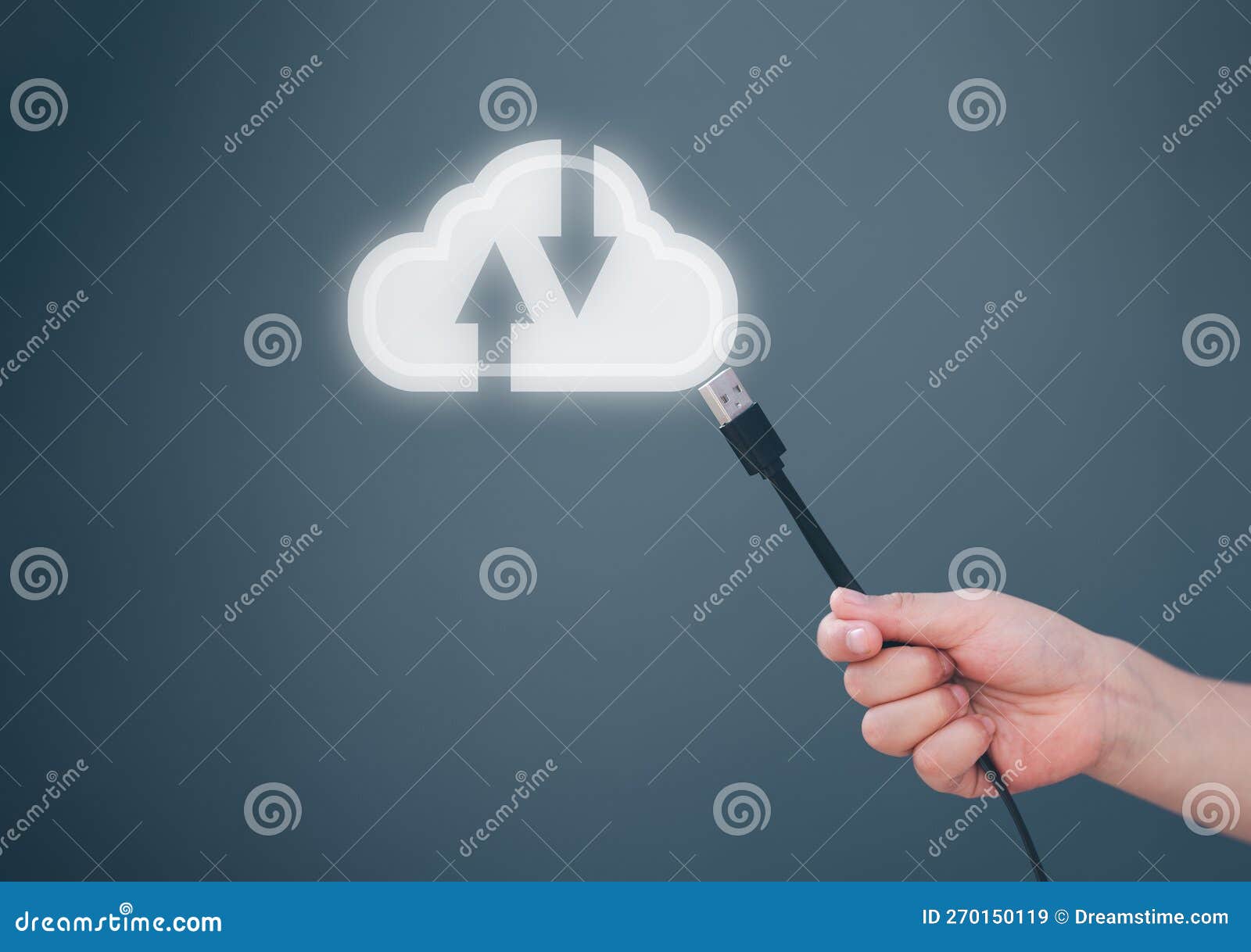 Cloud computing concept stock image. Image of connection - 270150119