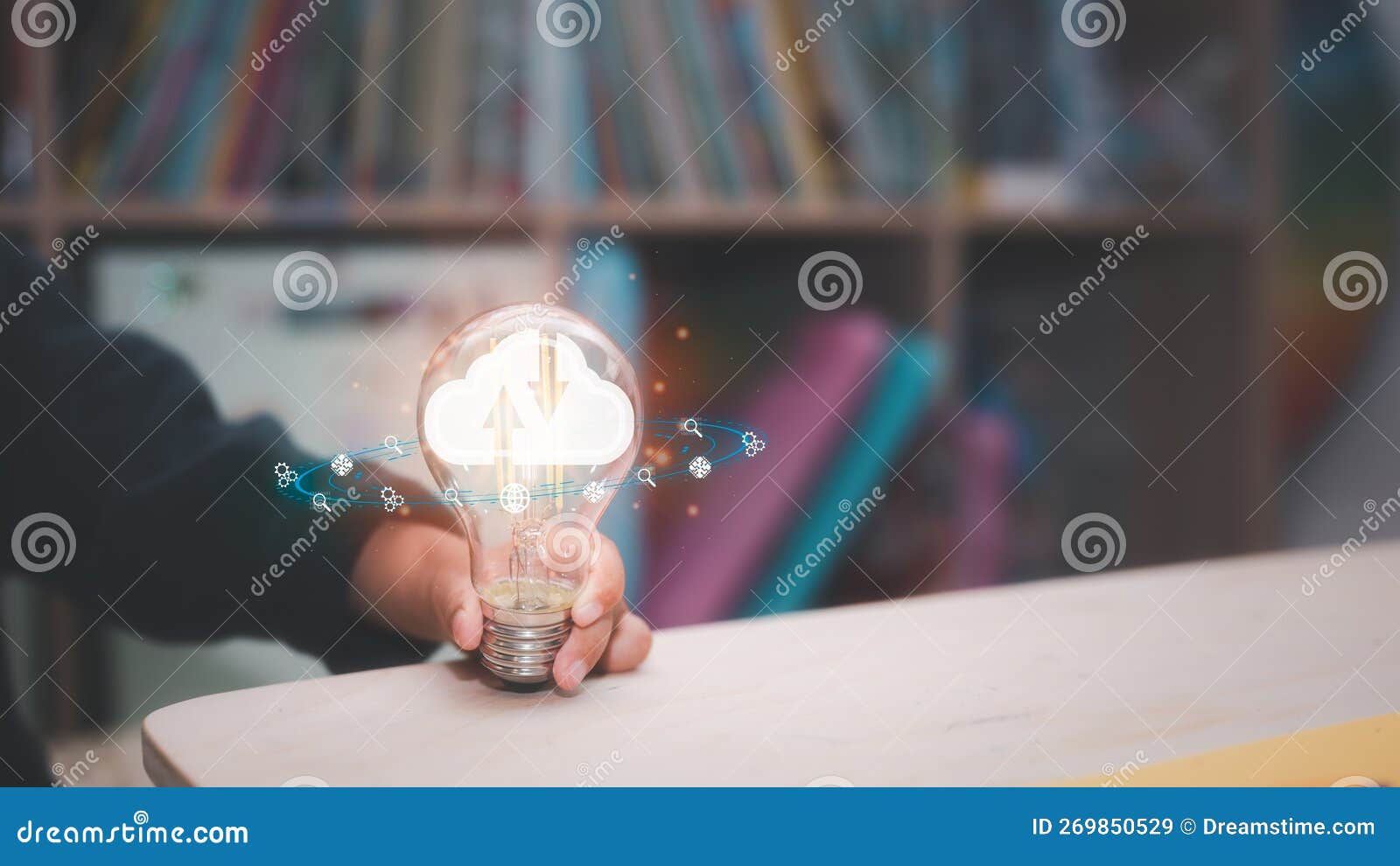 Cloud Computing Concept, Kids Idea and Cloud Technology, Stock Image ...
