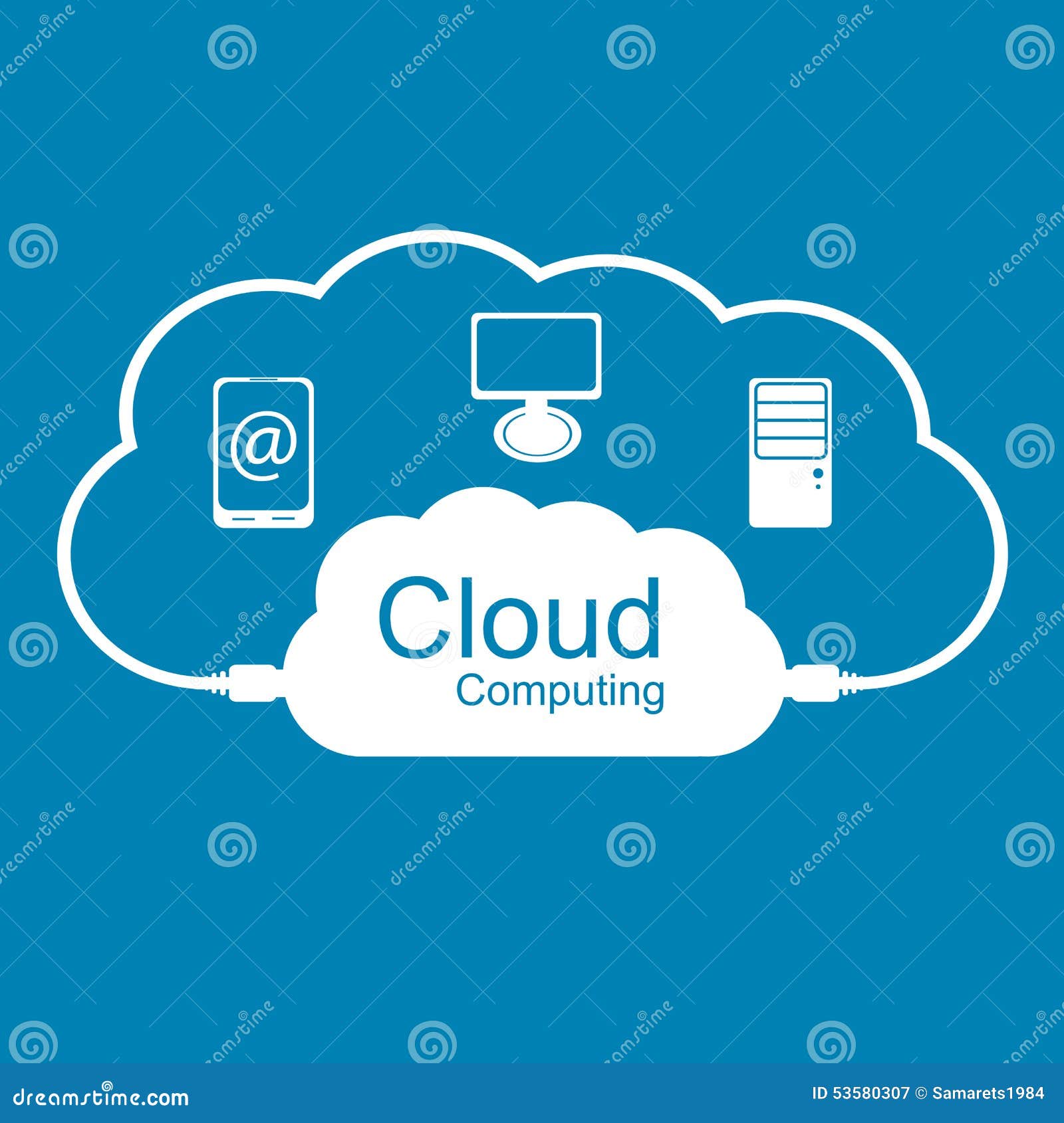 Cloud Computing Concept. Modern Design Template Stock Vector ...