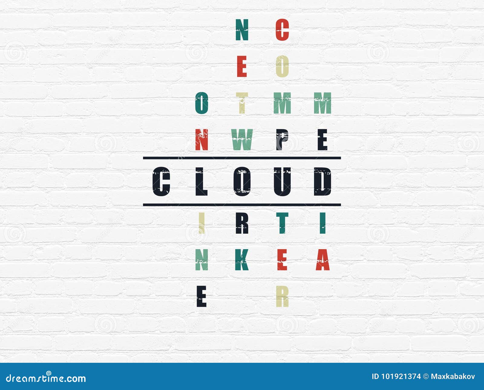 Cloud Computing Concept: Cloud in Crossword Puzzle Stock Illustration ... Cloud Computing Concept: Cloud in Crossword Puzzle Stock Illustration ...