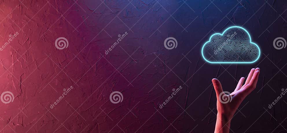 Cloud Computing Concept Cloud Pour Le Transfert Datacloucomputing Big Data Center Future ...