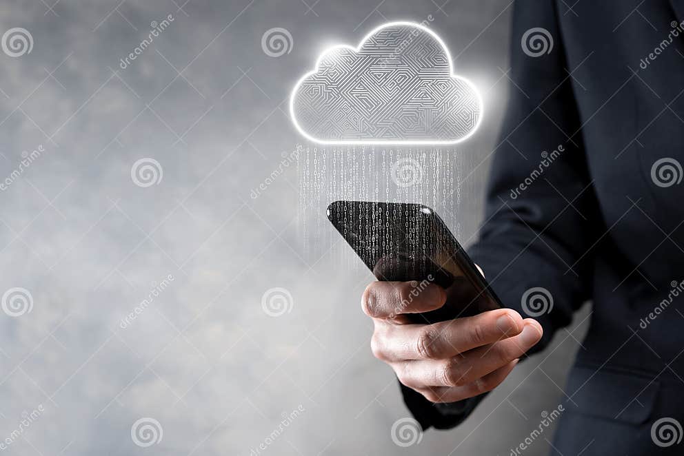 Cloud Computing Concept Cloud Pour Le Transfert Datacloucomputing Big Data Center Future ...