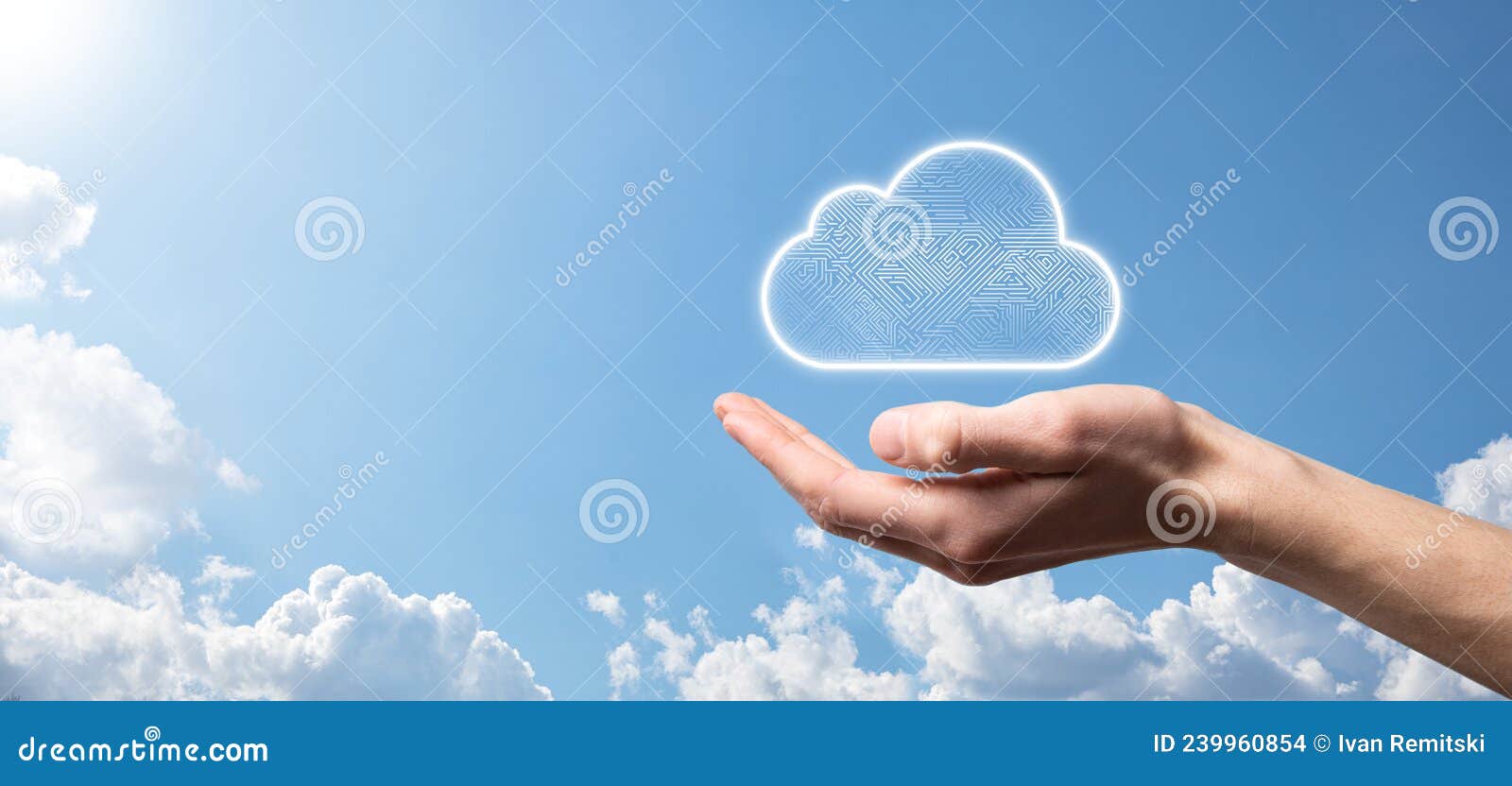 Cloud Computing Concept,cloud for Transfer Data.Cloud Computing, Big Data Center, Future ...