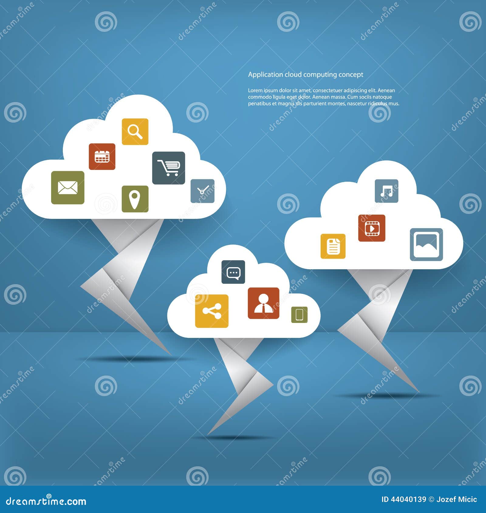Cloud computing concept stock vector. Illustration of eps10 - 44040139