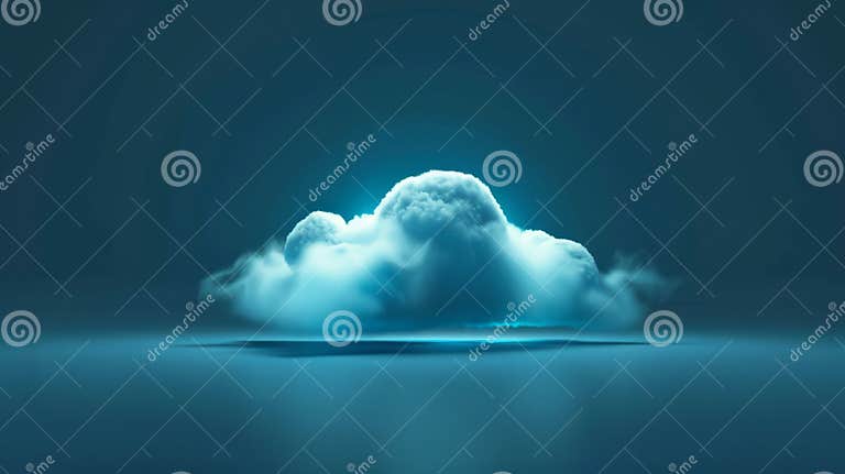 Cloud Computing Creative Icon. Cloud Computing Ad, 2d Rendering Icon ...