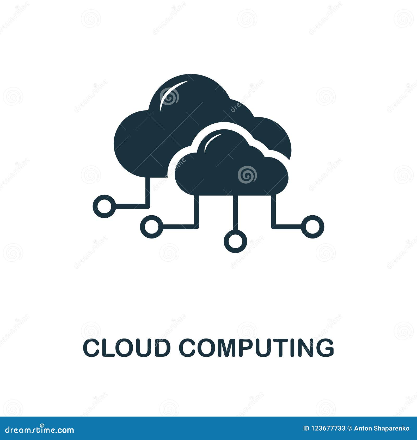 Cloud Computing Creative Icon. Simple Element Illustration. Cloud ...
