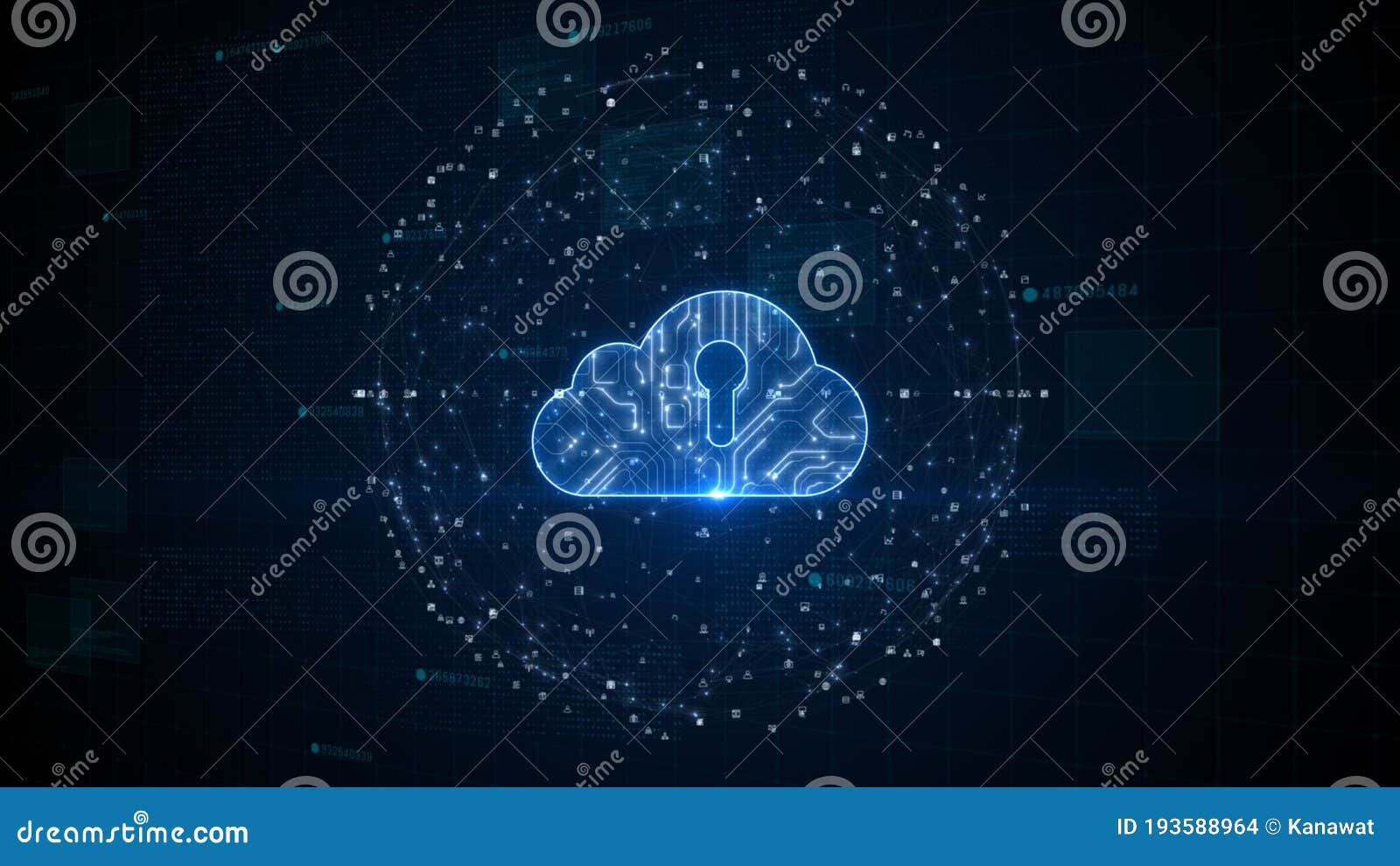 Cloud Computing Of Cyber Security Digital Data Network Protection