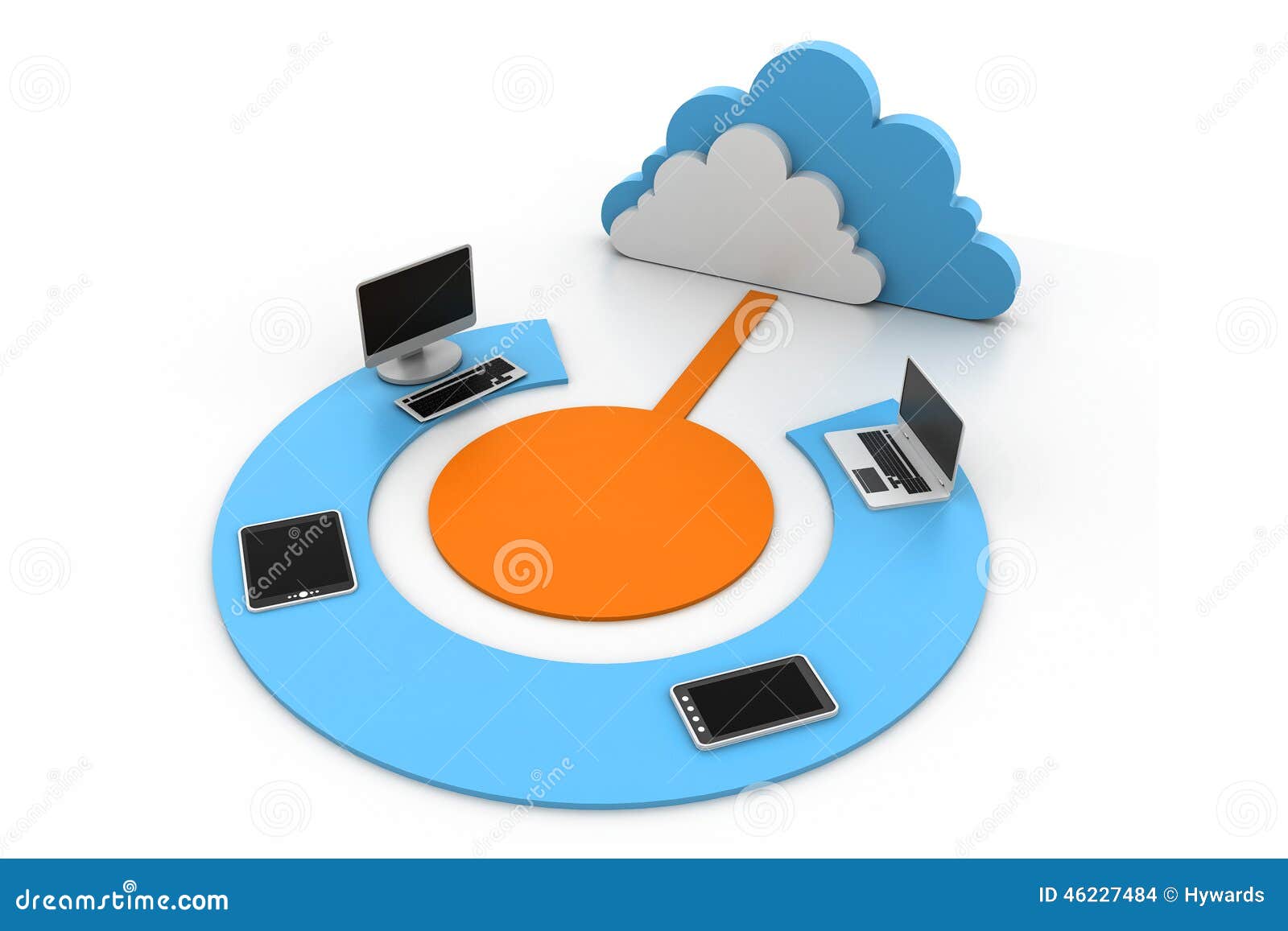 Cloud computing stock illustration. Illustration of computing - 46227484