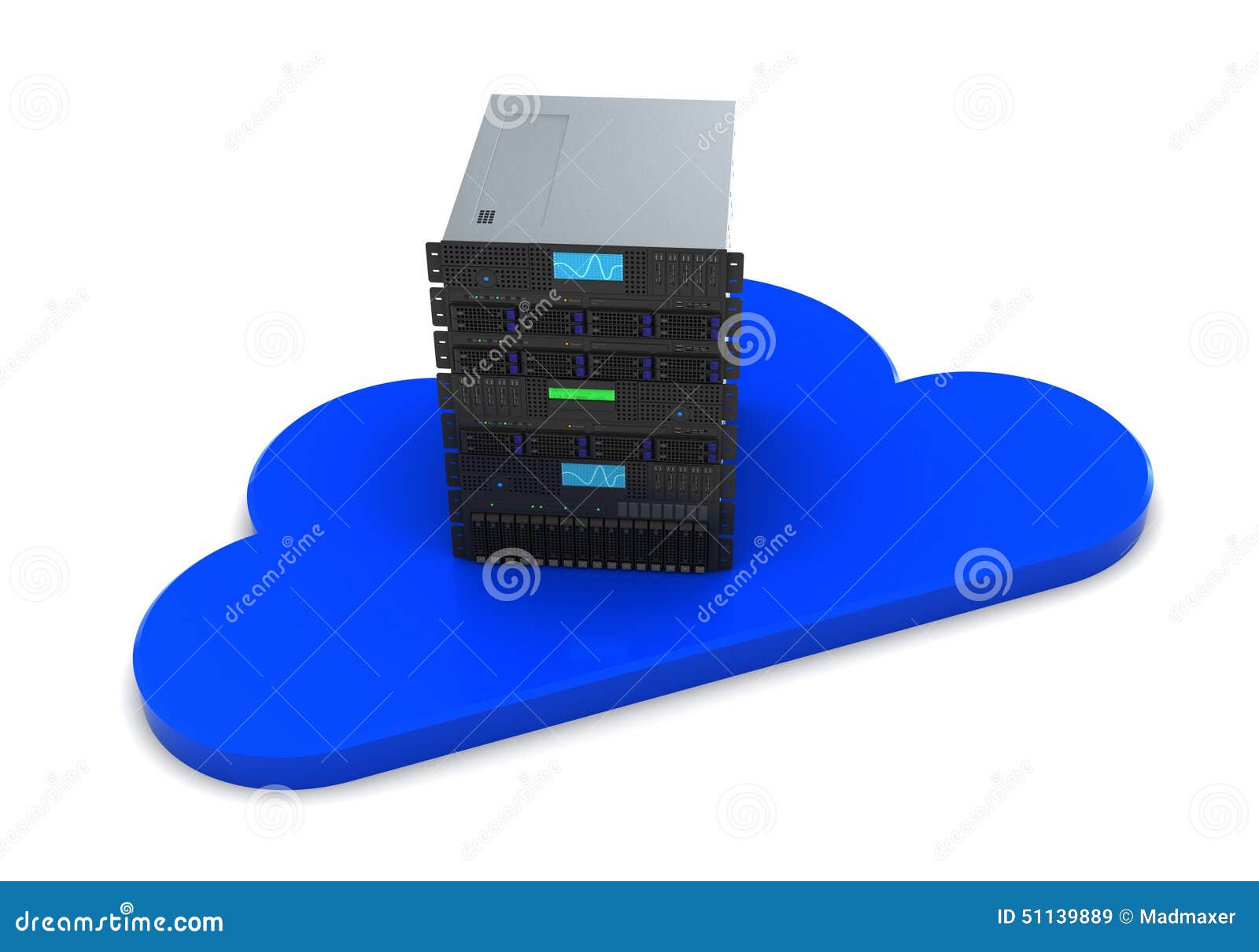Cloud computing stock illustration. Illustration of compartment - 51139889