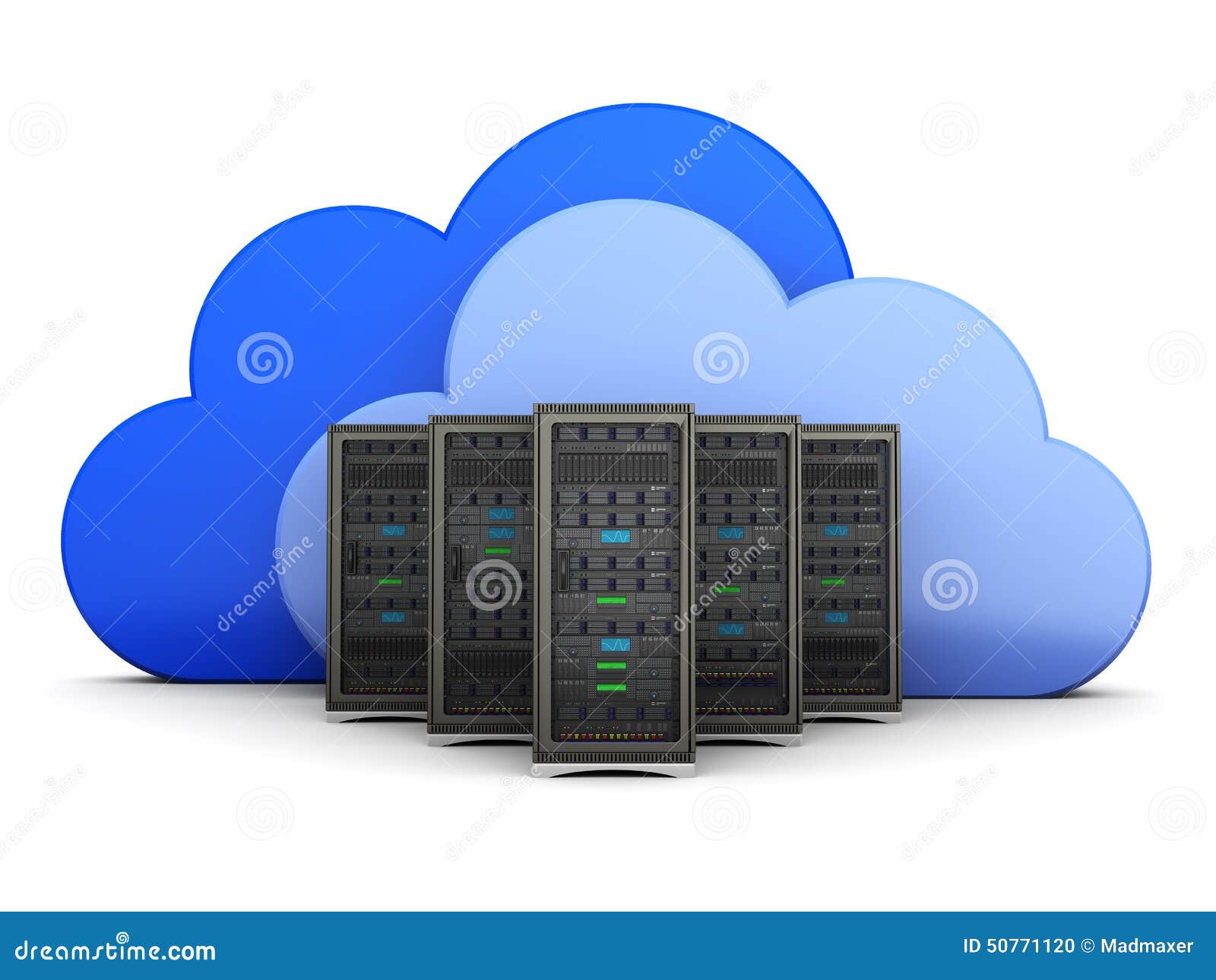 Cloud computing stock illustration. Illustration of concepts - 50771120