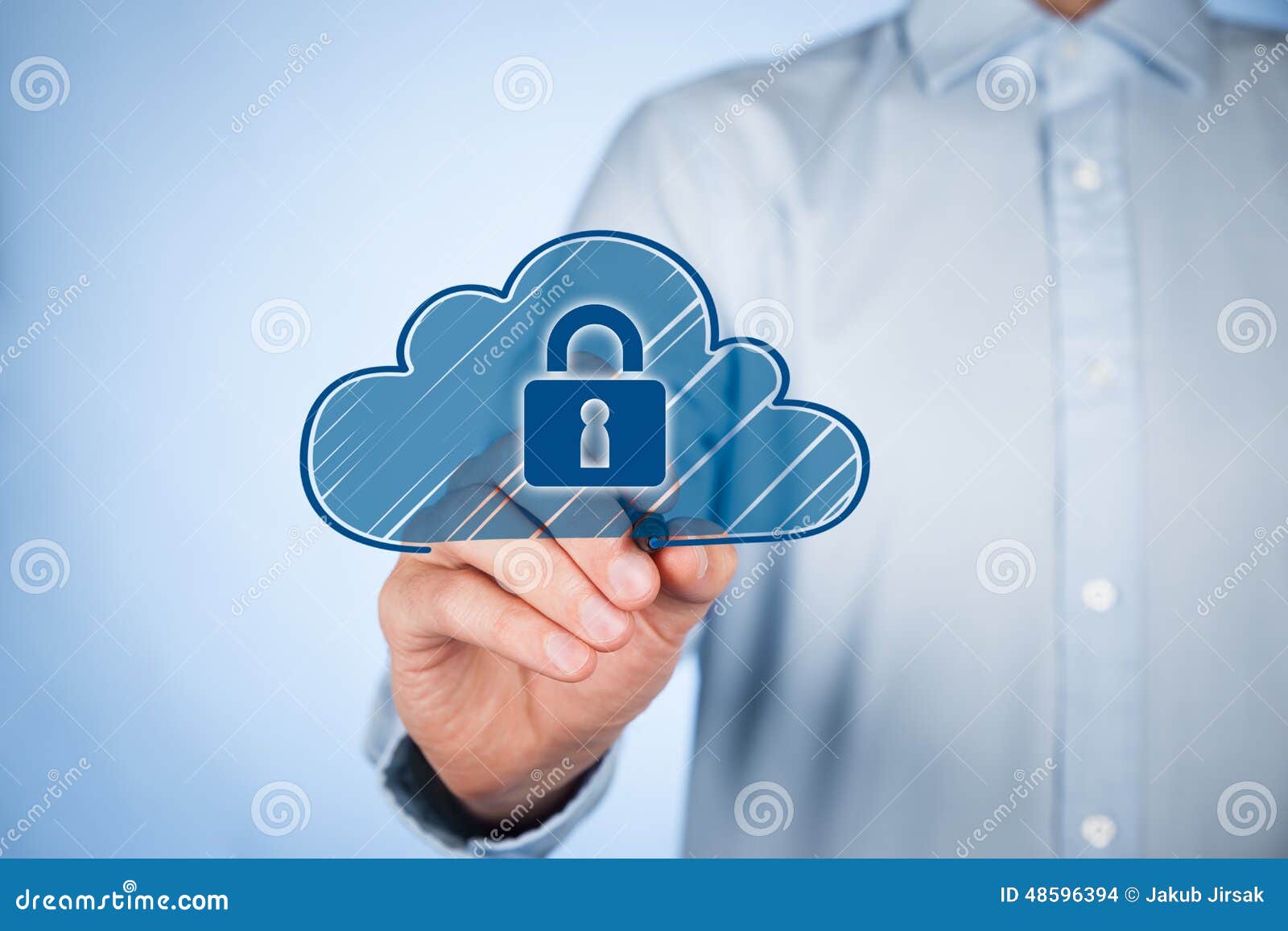 Cloud Computing Data Security Stock Photo - Image of symbol, safety ...