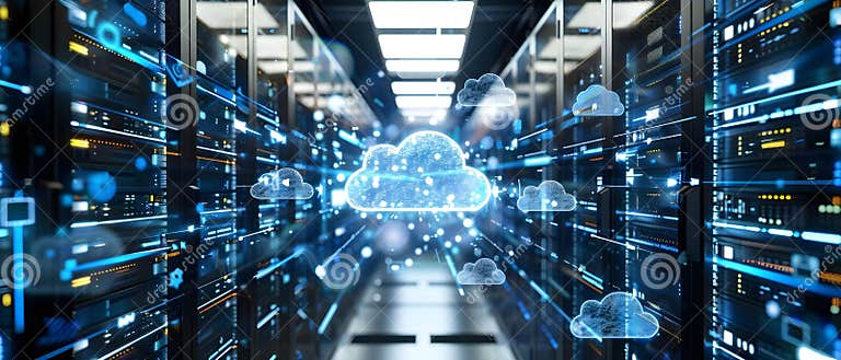 Cloud Computing: Data Storage and Digital Networks. Concept Cloud Security, Data Privacy, Hybrid ...