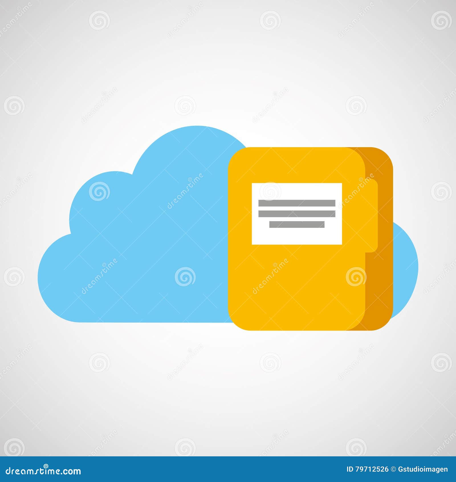 Cloud Computing Data Storage Stock Illustration - Illustration of ...
