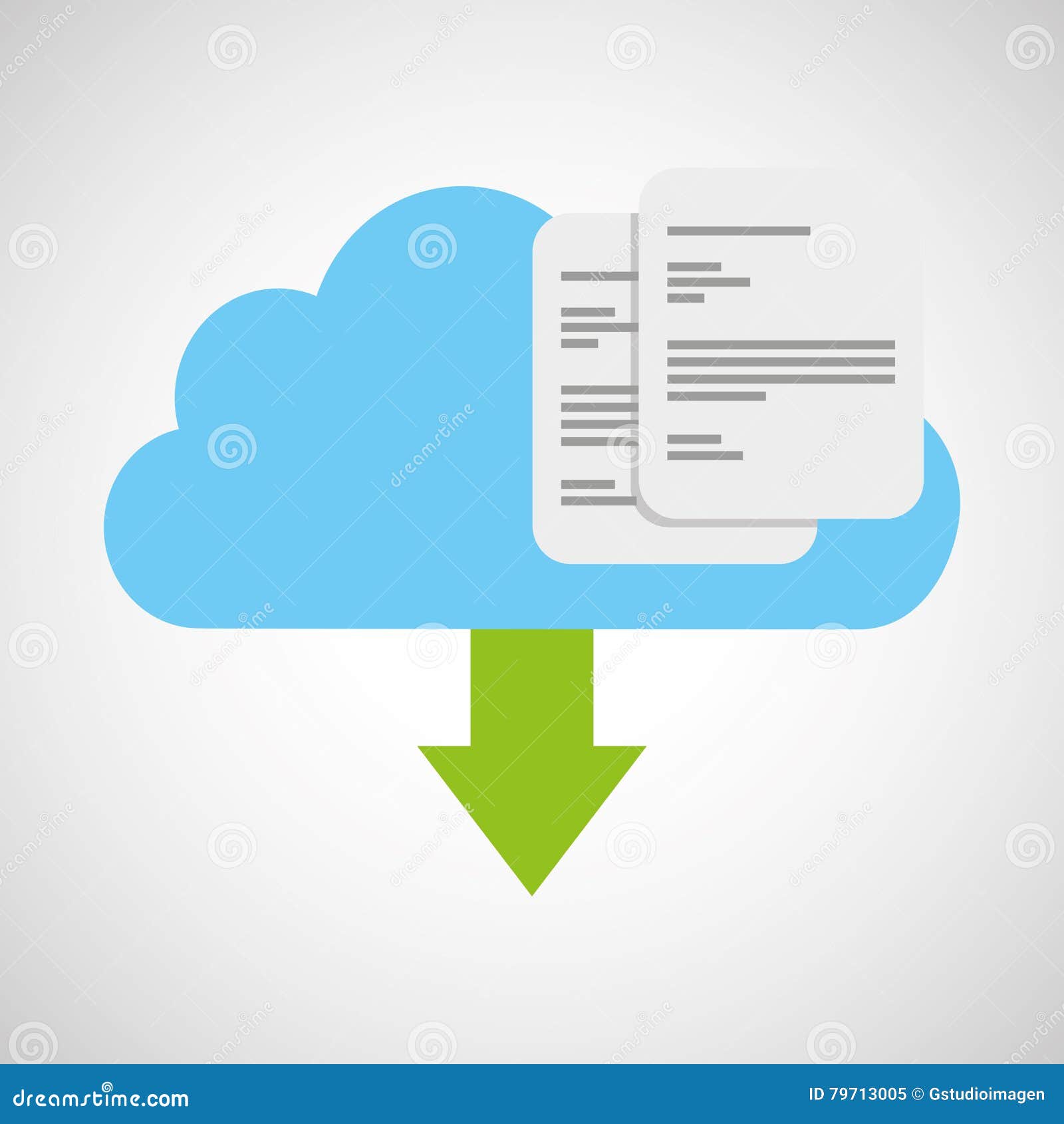 Cloud Computing Data Storage Stock Illustration - Illustration of ...