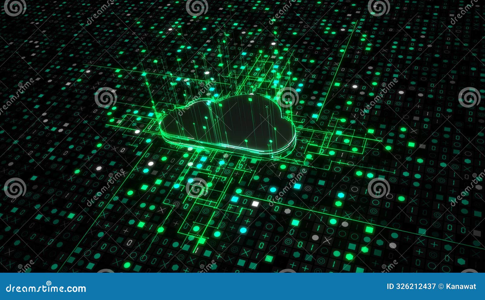 Cloud Computing for Data Storage and Transfer for Safety, Cloud Icon on ...