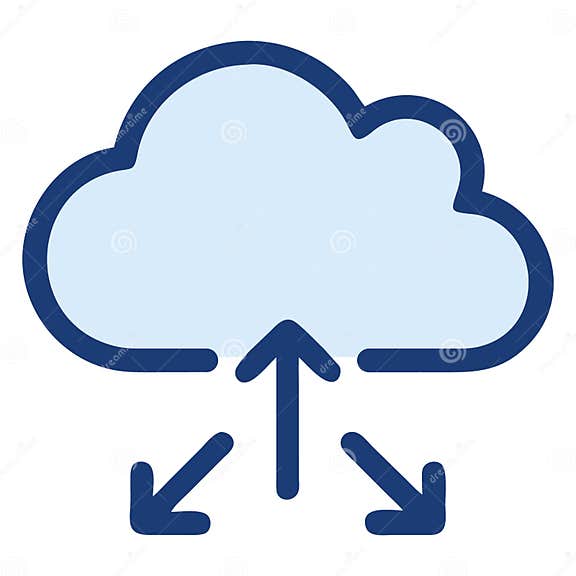 Cloud Computing Data Transfer Synchronization Stock Vector ...