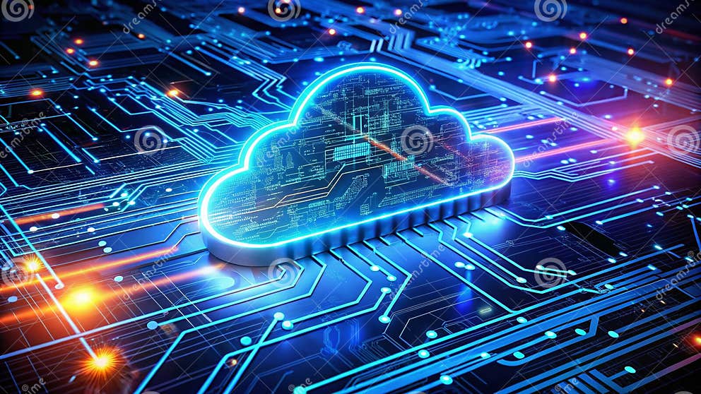 Cloud Computing Data Transfer Visualizing the Future of Digital Connectivity with a Brilliant ...
